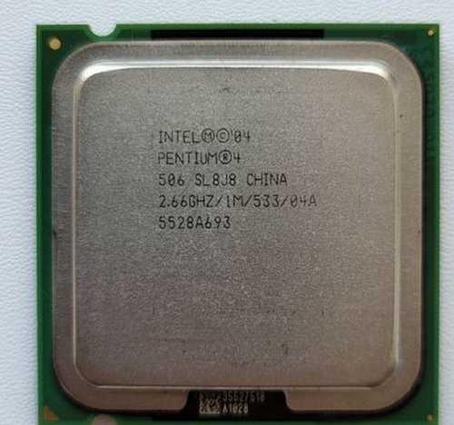 Процессор intel pentium 4 506 sl8j8