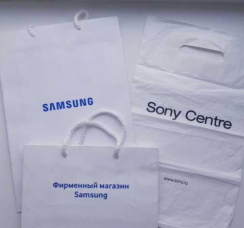 Брендовые пакеты Samsung, Sony