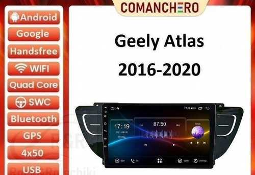 Магнитола Geely Atlas 2016-2020 Android