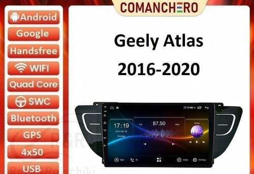 Магнитола Geely Atlas 2016-2020 Android