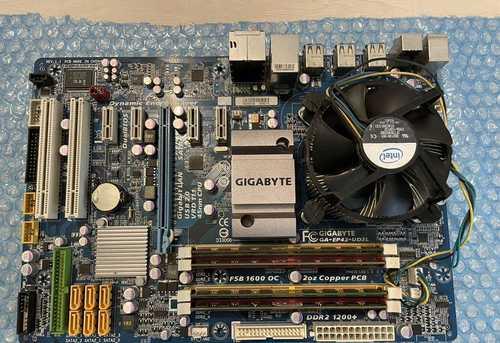 Gigabyte GA-EP43-UD3L + Intel Duo E6850 + 8Gb