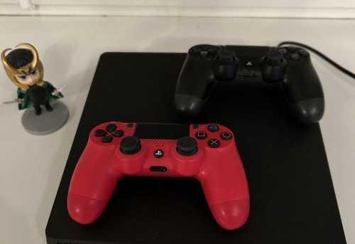 Sony PS4 slim 1 тб + 2 джостика