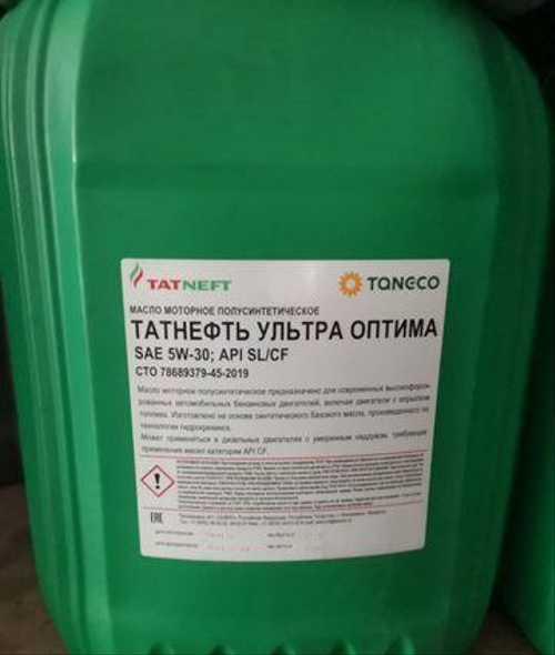 Моторное масло Татнефть Ультра Оптима 5W-30