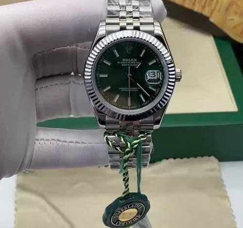 Часы мужские Rolex Datejust зеленые