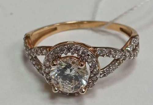 Золотое кольцо с фианитом (5960)