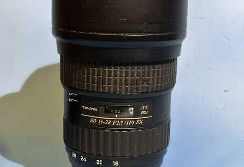Tokina 16-28mm F2.8 Nikon F