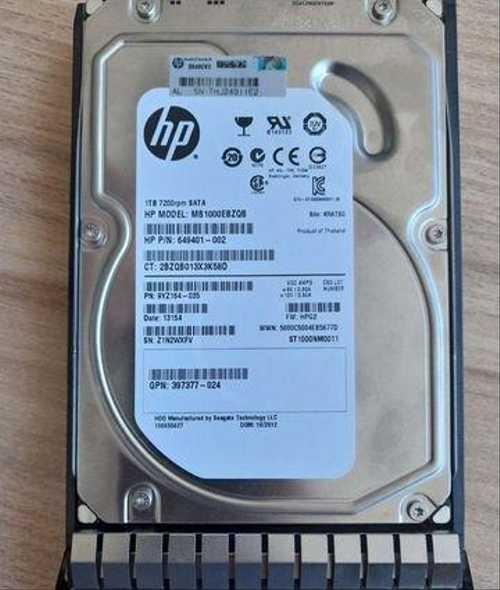 Серверный жесткий диск HP mb1000ebzqb
