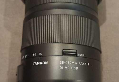 Объектив tamron 35-150 2.8-4.0 для Canon