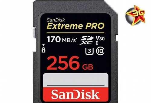 Карта SanDisk Extreme Pro sdxc R170/W90MB/s 256GB