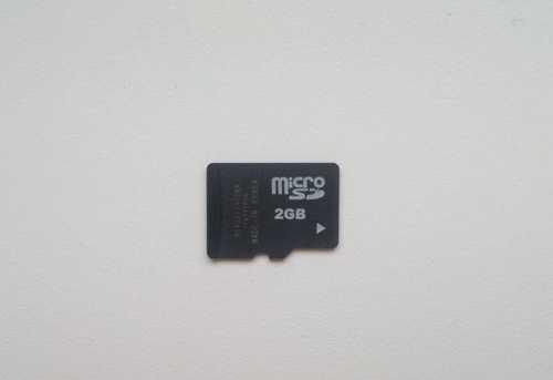 Карта памяти micro sd 2 гб