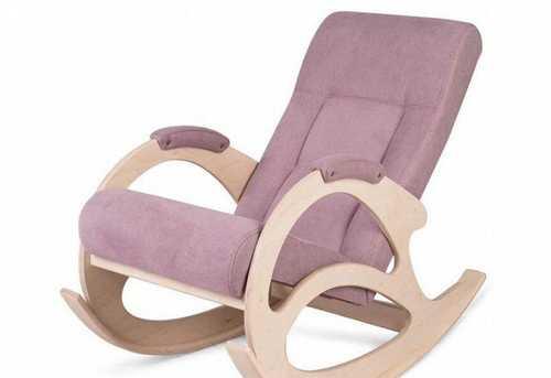 Кресло-качалка К-5 (беленый дуб / 08 - розовый)