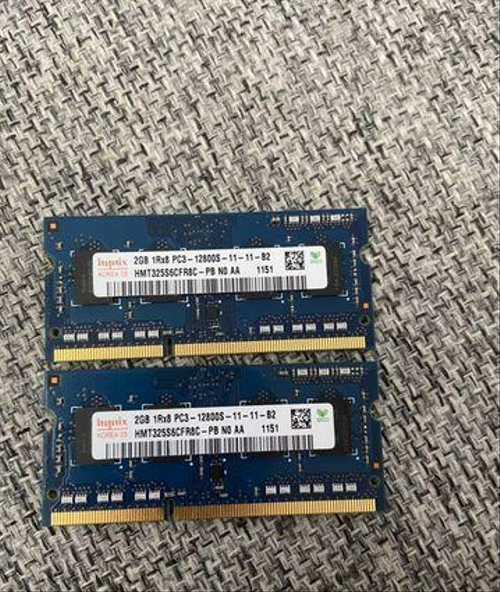 Оперативная память hynix 2GB 1Rx8 PC3-12800S