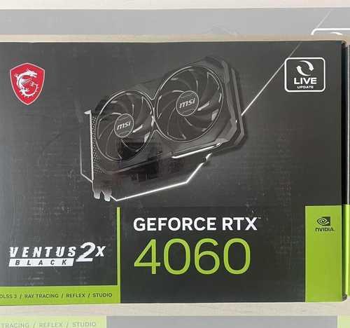 Видеокарта MSI GeForce RTX 4060 ventus 2X black Ge