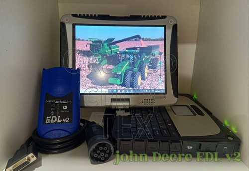 Сканер для спец техники John Deere EDL v2 комплект