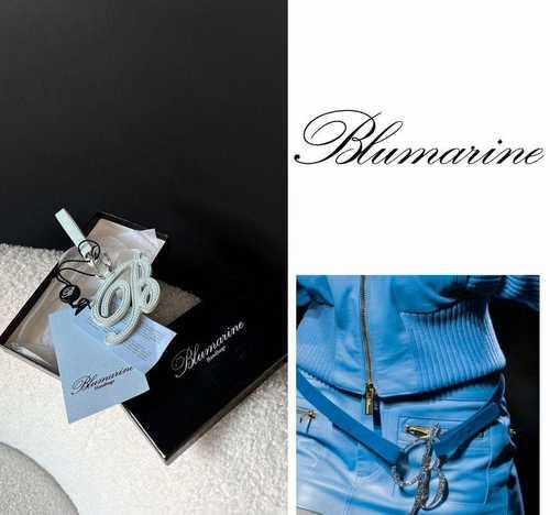 Y2k Blumarine брелок новый кожаный
