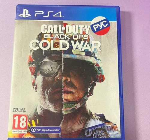 Call of duty black ops cold war ps4 диск