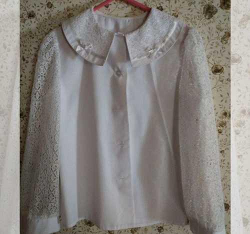 Блузка школьная нарядная для девочки