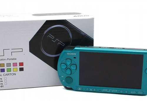 Sony PSP 3008 Slim 64 Gb Turquoise Green В коробке
