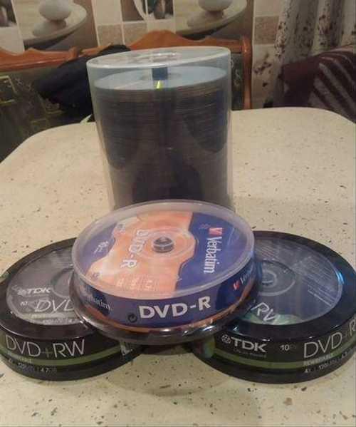 Диски чистые DVD в кейсах