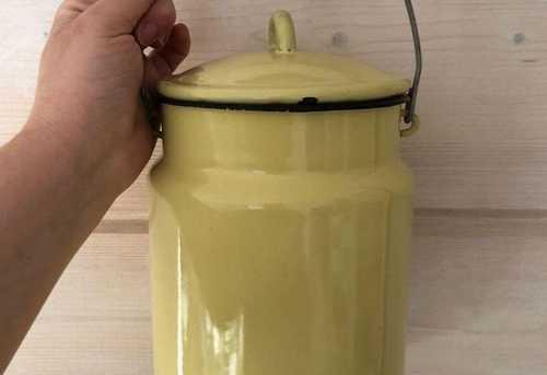 Бидон эмалированный желтый 3 литра
