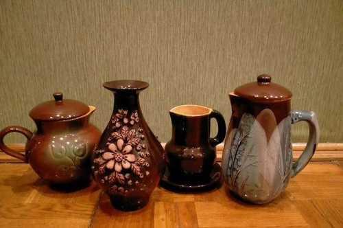 Керамические вазы, кувшины для дома и дачи