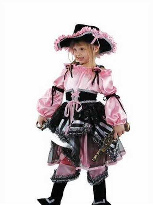 Карнавальный костюм "пиратка" 456-34 розовая (блуз