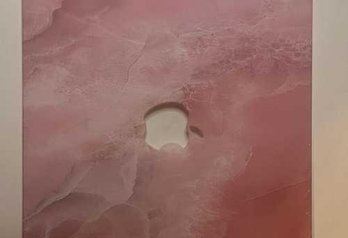 Чехол на macbook air 13 2022 розовый мрамор