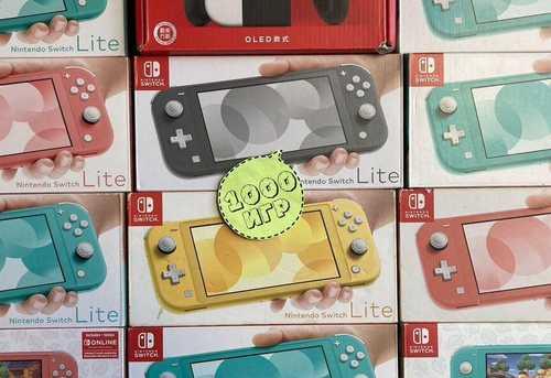 Nintendo Switch 2000+ игр с чипом Lite новые цвета