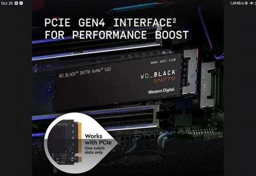 Western Digital WD SN770 NVMe Gen4 PCIe M.2 PCIe
