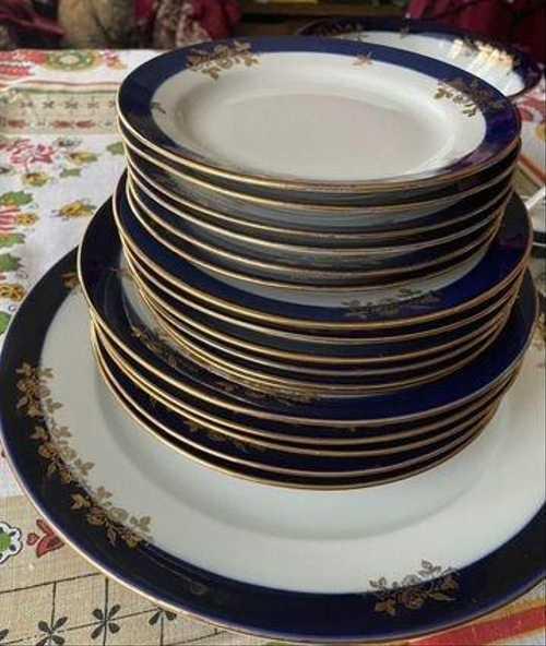 Комплект Кобальтовых тарелок