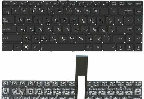 Клавиатура Asus N46 черная без рамки (+подсветка)