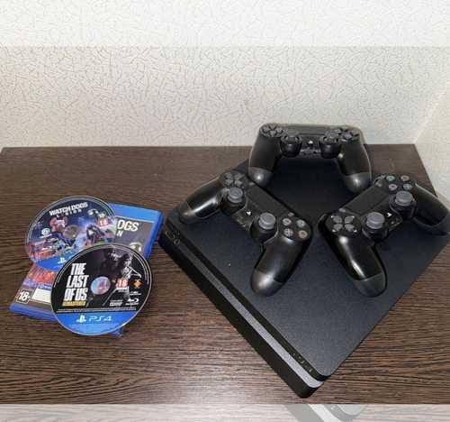 Sony playstation 4 1tb много игр