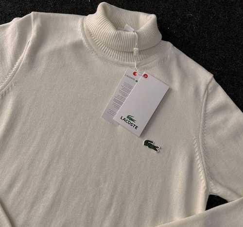 Водолазка Lacoste белая мужская