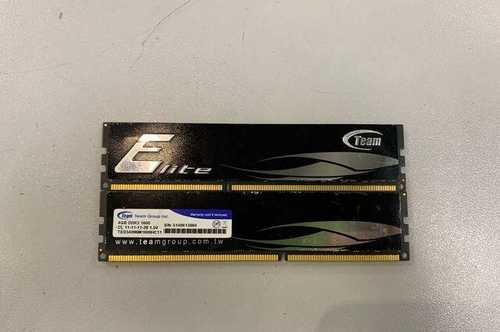 Оперативная память ddr3 Team Group Elit 8Gb(2x4Gb)