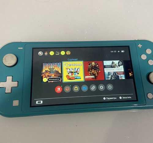 Nintendo switch lite с играми с картой 64