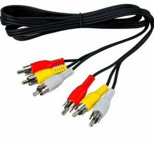 Видеокабель RCA/RCA, 1.5 м, черный