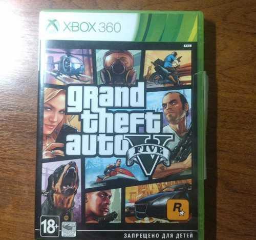 Диск GTA 5 для Xbox 360