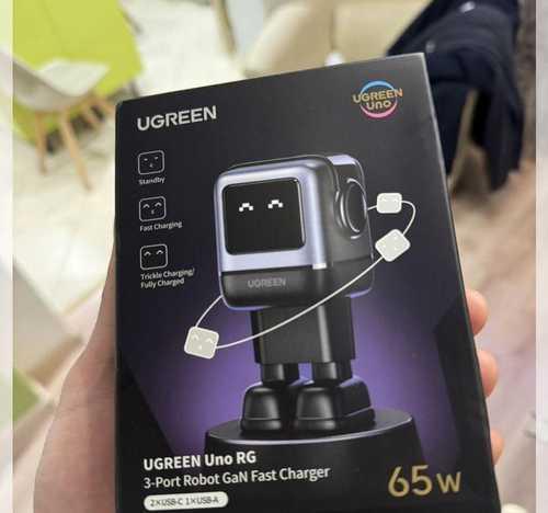 Зарядная станция ugreen Uno RG — 65W GaN