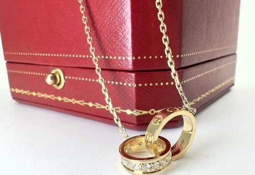 Колье Cartier Love золото 18К и бриллианты