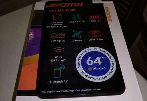 Планшет Digma Optima 8250C 2/32Gb Black