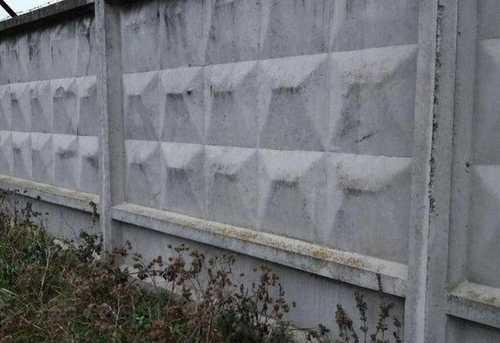 Забор бетонный эо