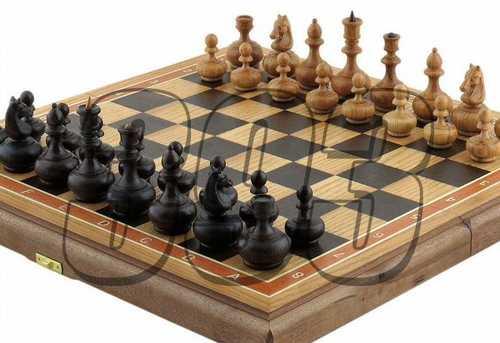 Шахматы Люкс (дуб, клетка 4,5см) (42245)