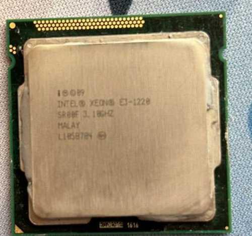 Процессор intel xeon e3-1220, сокет 1155