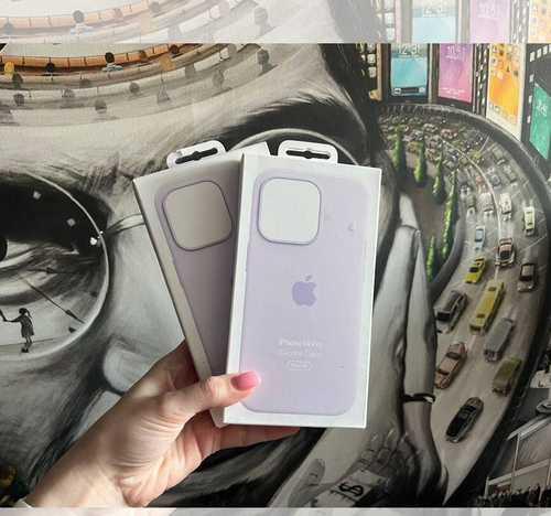 Чехол 14 Pro Silicone Case Lilac