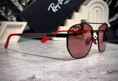 Очки Ray Ban Ferrari красные