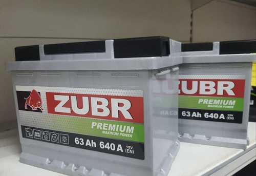 Аккумулятор Zubr 63Ah 640A