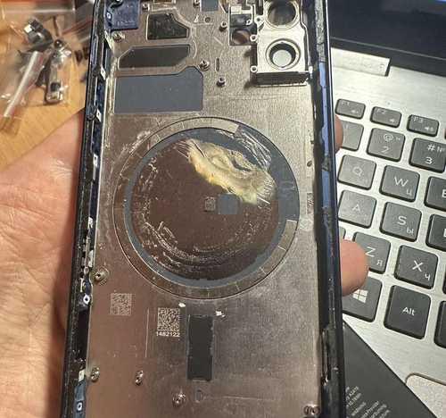 Корпус iPhone 12 синий, сост 9.4/10