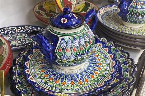 Ляган + пиала + узбекская посуда