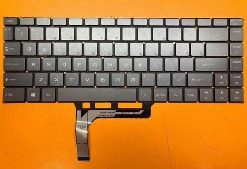 Клавиатура для ноутбука MSI GS65 серая, подсветка
