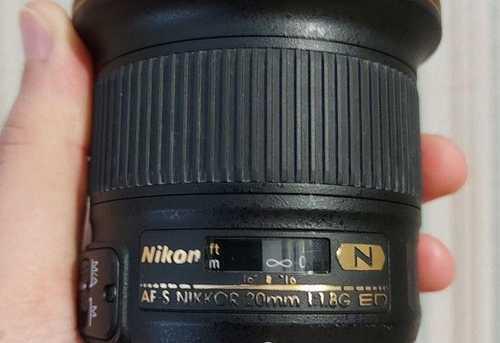 Nikon 20mm f/1.8G ED AF-S Nikkor